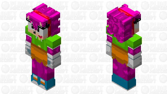 Amy Rose || Classic || HD 💝 💖 Minecraft Skin