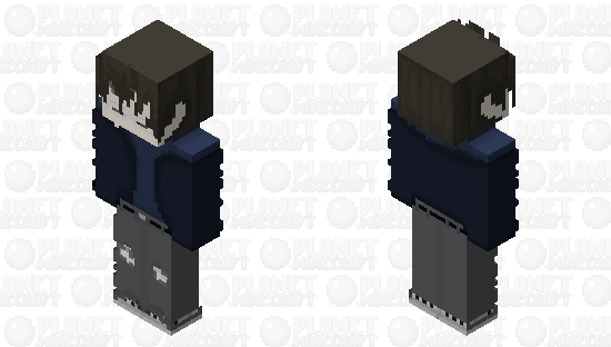 blue jacket Minecraft Skin