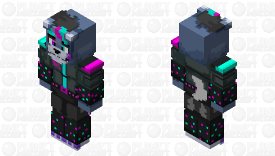 Midnite Wolf V3 Minecraft Skin