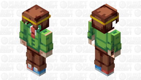 Headless esh hive treasure Wars hat gold Minecraft Skin