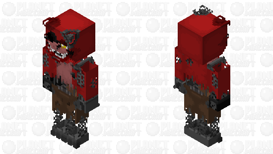 Withered Foxy Minecraft Skin