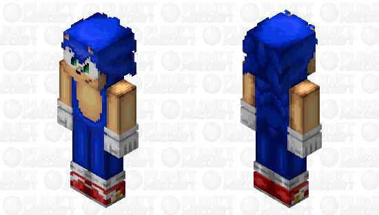 sonic the hedgehog Minecraft Skin