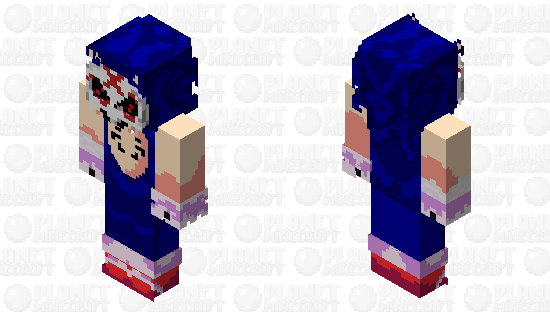 Diablo Sonic [Drop & Roll] Sonic.exe Minecraft Skin