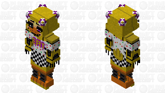 [FNAF 2 ANNIVERSARY] Showbiz Pizza Withered Chica Minecraft Skin