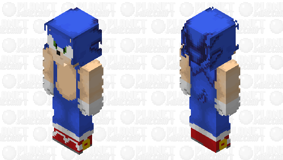 Sonic (Sonic The Hedgehog) Minecraft Skin