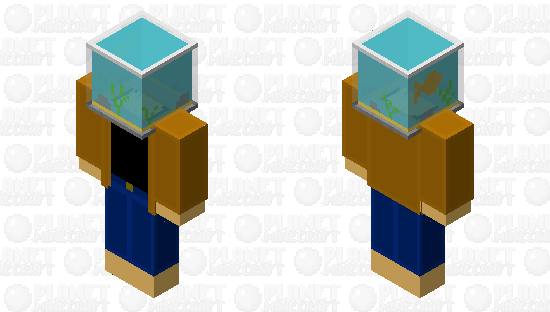 Fishbowl head Minecraft Skin