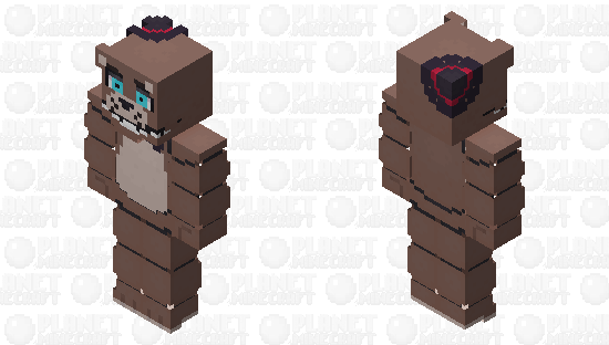 HD Freddy Fazbear Minecraft Skin