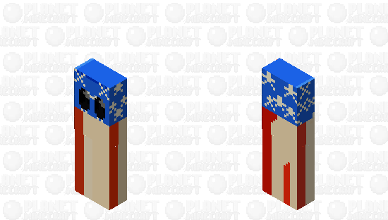 U.S.A AMERICAN BLOCK (PS1 breakout) Minecraft Skin