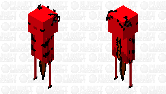 Custom Axolotls! - Neon Red Minecraft Skin