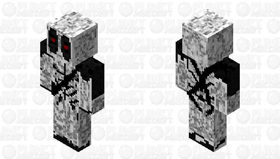 White uni deadpool Minecraft Skin