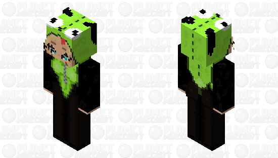 Cute Gir Onesie Hoodie Girl Minecraft Skin