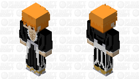 Ichigo Shinigami substituto Bleach Minecraft skin Minecraft Skin
