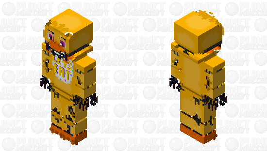 Withered Chica Minecraft Skin