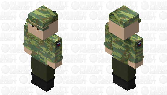 Russian EMR FLORA Camo Uniform2 Minecraft Skin