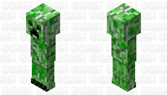 Early Creeper Prototype Minecraft Skin