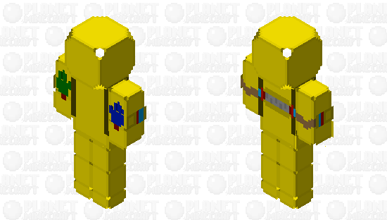 Player (Blue&Green Hands) (Poppy Playtime) Minecraft Skin