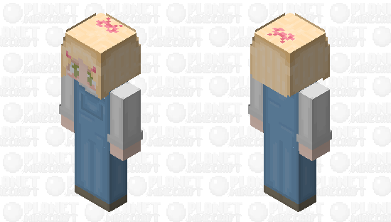 Cute Overalls Girl Minecraft Skin