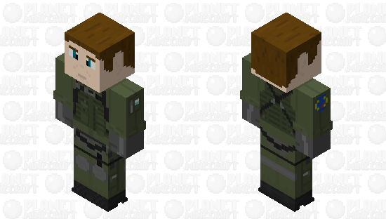 Ace Combat 5 - Hans Grimm W/O Helmet Minecraft Skin