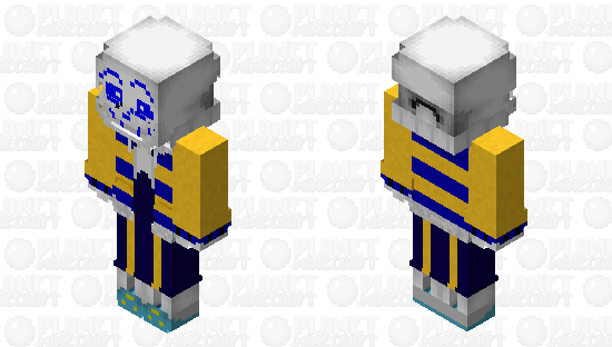 outertale sans Minecraft Skin