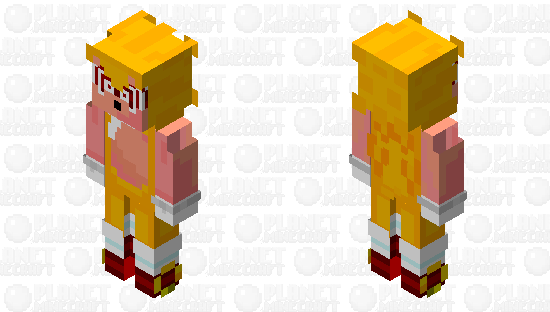 Fleetway super sonic Minecraft Skin