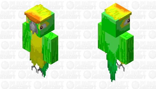 Parrot with peach tuft Minecraft Skin