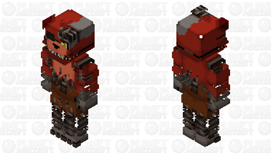 withered foxy Minecraft Skin