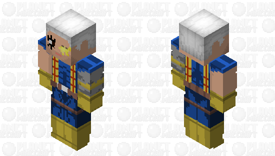 Cable X-Men, Nathan Summers, (Marvel) Minecraft Skin