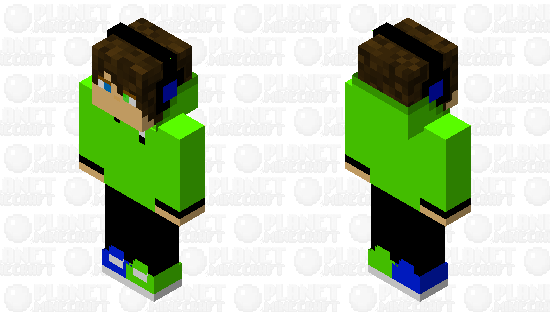 blocky but he has a green eye i don't really know why picked that name ...