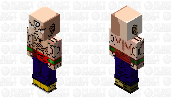 Tien (against Master Roshi) Minecraft Skin