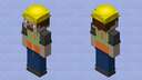Construction Worker Steve Minecraft Skin