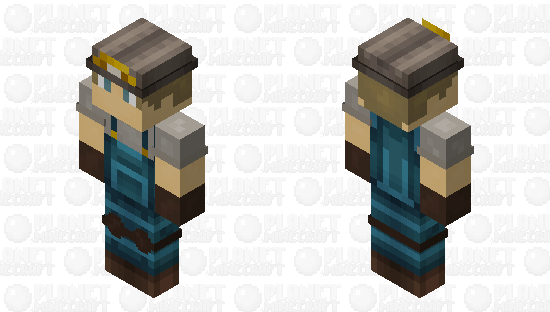 Dirty Blonde Hair, Brown Boots, Blue Overalls, Gray T-Shirt, Blue Eyes ...