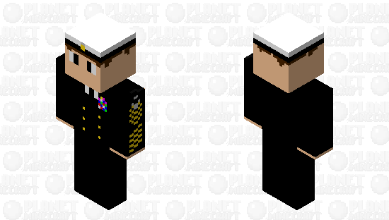E8 Senior Chief Petty Officer Dress Blues US Navy Minecraft Skin