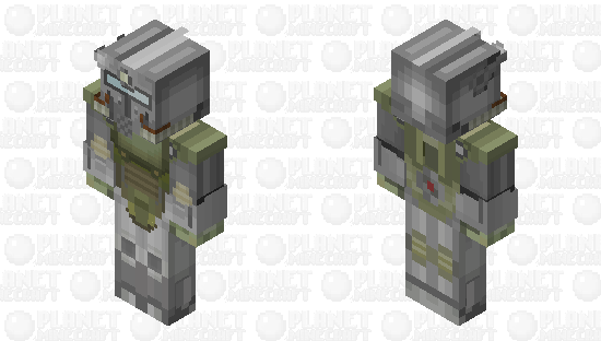 Fallout T-51 power armor HD skin Minecraft Skin