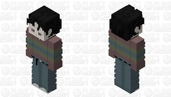 rainbow masc Minecraft Skin