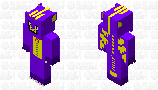 Nightshade the Wolf (Own OG OC of smiling critter) Minecraft Skin