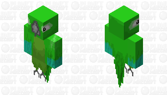 Parrot completely green Minecraft Skin