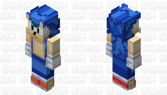 Hive Sonic Remake Minecraft Skin