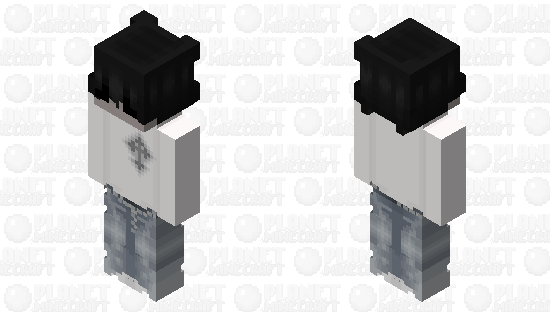 Emo Cross Boy Minecraft Skin