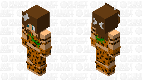 Jungle Warrior Girl Minecraft Skin