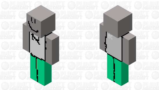 Roblox noob or guest skin (template) Minecraft Skin