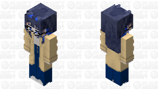 Ouro Kronii Casual - Short Rim (HoloENG) Minecraft Skin