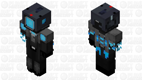 Injured titan cameraman (new shoulder guns) Minecraft Skin