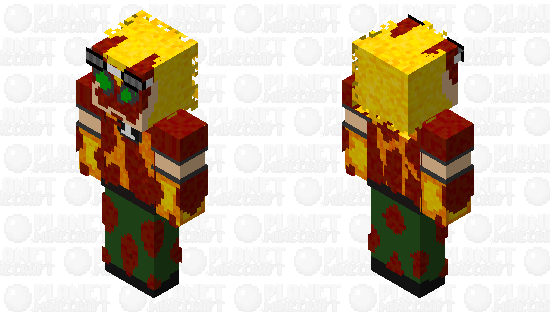 Hibrid Heatblast (Heatblast Soultrix) V2 Minecraft Skin