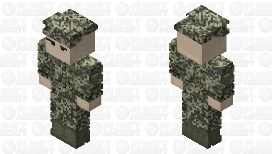 Military MM14 plate carrier 3 Minecraft Skin