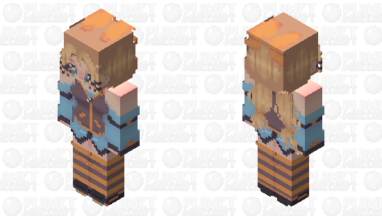 🧡 ⋆ unity-chan ⋆ 🩵 Minecraft Skin