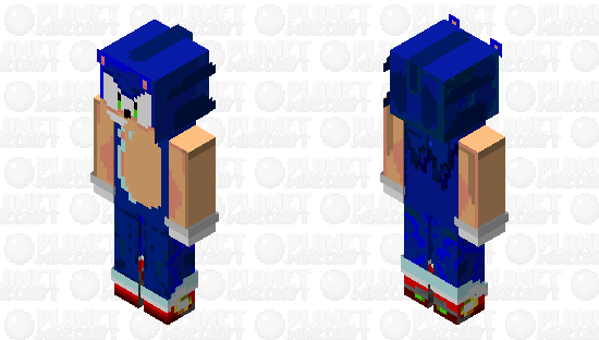 Sonic the hedgehog 🦔 Minecraft Skin