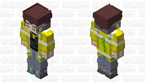 David martinez sandevistan minecraft skin test Minecraft Skin