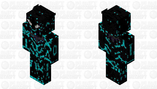 Black panther blue Minecraft Skin