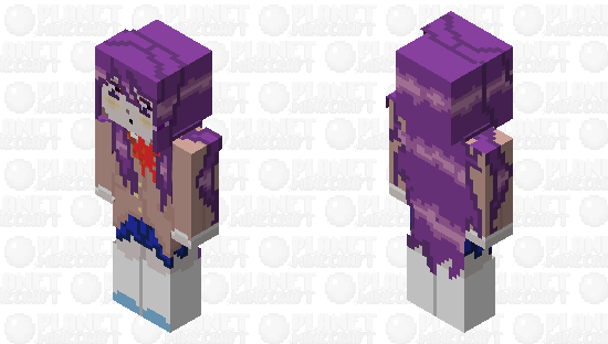 Yuri from DDLC Minecraft Skin