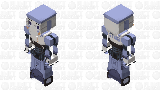 S.T.A.F.F Bot || Five Nights at Freddy's: Security Breach Minecraft Skin